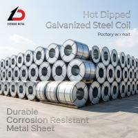 China Zero Spangle Galvanized Steel Coil 0.3-2.0mm 600-1250mm Uniform Matte Finish for Painting Applications for sale