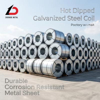 China Zero Spangle Galvanized Steel Coil 0.3-2.0mm 600-1250mm Uniform Matte Finish for Painting Applications for sale