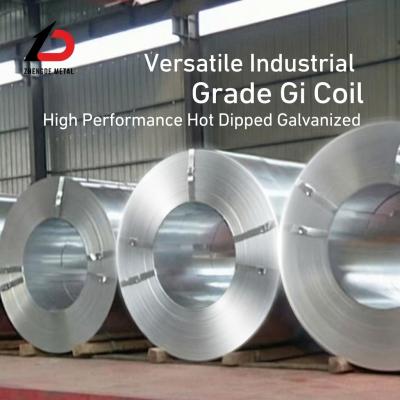 China DX51D Z275 Galvanized Steel Coil 0.3-3.0mm 600-1500mm Regular Spangle Surface with 275g/m² Coating for sale