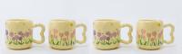 China Pastel Cute Twist Handle Ceramic Mug 3 Series Assortment for sale