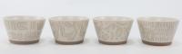 China Neutral Boho Speckled Ceramic Mug & Bowl Set, Minimalist Beige Geometric Pattern Earth Tone Drinkware Collection for sale