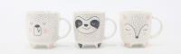 China Cute Tripod Foot Cartoon Animal Ceramic Mugs for sale