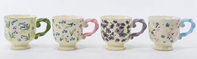 China Cute Floral Series Ceramic Coffee Mugs Collection for sale