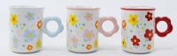 China Cute Floral Series Ceramic Coffee Mugs Collection for sale