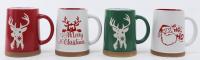 China Vintage Christmas Festive Porcelain Mugs Set for sale