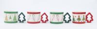 China Christmas Tree Handle Ceramic Mugs for sale