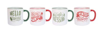 China Christmas Winter Ceramic Mugs for sale