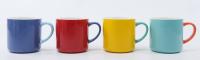 China 2 Series Solid Color Ceramic Mug Assortment – Textured Glitter Sand Mugs & Bright Two-Tone Gloss Mugs for sale