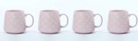 China Matte Pastel Geometric Embossed Ceramic Mug & Bowl Matching Set for sale