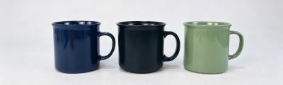 China Classic Solid Color Glazed Ceramic Coffee Mug for sale