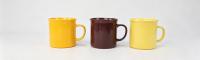 China Classic Solid Color Glazed Ceramic Coffee Mug for sale