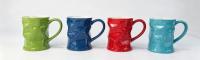 China Speckled Curvy Belly Ceramic Coffee Mug for sale