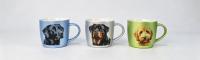 China Metallic Shine Dog Breed Portrait Ceramic Mug for sale