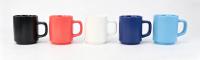 China Minimalist Solid Color Straight Body Ceramic Coffee Mug for sale