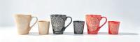 China Boho Mandala Pattern Ceramic Mug Set, 2 Size Matching Ethnic Decorative Coffee & Espresso Cups for sale