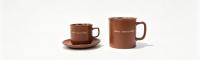 China LAKOLE Dual Size Minimalist Ceramic Mug & Saucer Series for sale