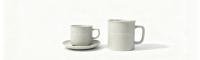 China LAKOLE Dual Size Minimalist Ceramic Mug & Saucer Series for sale