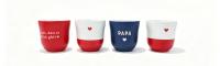China Matte Solid Color Embossed CHALLENGE Short Round Ceramic Bowl Trio, Minimalist Wide Mouth Stackable Snack & Dessert Bowls for sale