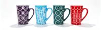 China Global Geometric Retro Pattern Ceramic Mug Full Collection for sale