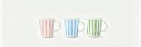 China Pastel Vertical Stripe Hand-Drawn Ceramic Mug SeriesFull English Commercial Product Introduction for sale