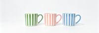 China Pastel Vertical Stripe Hand-Drawn Ceramic Mug SeriesFull English Commercial Product Introduction for sale