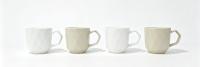 China Minimal Sculpted Faceted Neutral Pastel Ceramic Mug Series for sale