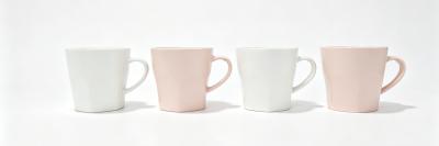 China Minimal Sculpted Faceted Neutral Pastel Ceramic Mug Series for sale