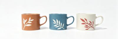 China Multi-Series Seasonal & Botanical Custom Initial Short Ceramic Mug Collection for sale