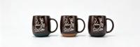 China Vintage Speckled Dark Brown Coffee Theme Ceramic Mug Full Collection (6 Series, 4 Base Color Variants) for sale
