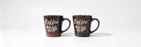 China Vintage Speckled Dark Brown Coffee Theme Ceramic Mug Full Collection (6 Series, 4 Base Color Variants) for sale