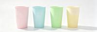China 4 Pack Pastel Matte Floral Line Art Tumbler Cups, Minimalist One Line Rose Tulip Face Flower Drinking Cups, Lightweight Reusable Plastic Water Cups for Bathroom, Kitchen, Daily Use for sale