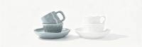 China 2 Sets Wavy Textured Ceramic Breakfast Combo, Matte Gray & White Gold Rim Mug Bowl Plate 3-Piece Single Serving Tableware, Irregular Wave Stoneware Tea Dessert Set for Home Decor & Gift for sale