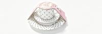 China Polka Dot Ceramic Tea Cup Saucer Plate Gift Set with Hello Spring Floral Card Sleeve, Gold Rim 3-Piece Single Serving Coffee Tableware, Cute Black Dot Porcelain Afternoon Tea Gift Box for Women for sale