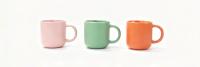 China 6 Pack Speckled Matte Pastel Ceramic Mugs, Short Wide Belly Solid Color Coffee Cups, Modern Neutral Multi-Color Mug Set for Kitchen & Family Housewarming Gift for sale