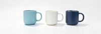 China 6 Pack Speckled Matte Pastel Ceramic Mugs, Short Wide Belly Solid Color Coffee Cups, Modern Neutral Multi-Color Mug Set for Kitchen & Family Housewarming Gift for sale