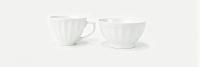 China Vintage Fluted Ceramic Mug and Bowl Set, Matte Glaze Breakfast Cup & Cereal Bowl, Pumpkin Ribbed Tableware for Coffee, Oatmeal, Soup for sale
