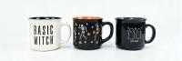 China 4 Pack Speckled White Ceramic Coffee Mugs, Two-Tone Interior & Handle Stoneware Tea Cups, Farmhouse Rustic Drinkware Set for Daily Use & Gifting for sale