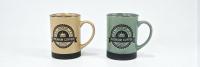 China 2 Pack Vintage Two-Tone Ceramic Coffee Mugs, Superior  Quality Crown Stamp Stoneware Cups, Microwave & Dishwasher Safe Mugs for Coffee Tea, Neutral Khaki Sage Green Drinking Cups for Daily Use & for sale