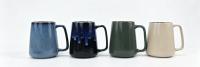 China 4 Pack Reactive Glaze Ceramic Coffee Mugs for sale