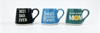 China Father's Day Ceramic Coffee Mug Set, Love You Dad Printed Tea Cup, Best Gift for Dad for sale