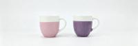 China 2 Pack Embossed Crown & Wine Bottle Ceramic Coffee Mugs, Two‑Tone Tea Cup Set for sale