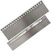 China SUS440 Packing Machine Blade Straight Serrated Toothed To Open Cardboard Boxes for sale