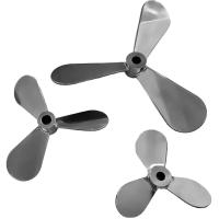 China SUS304 Spiral Three Blade Propeller Wide Blade For Liquid With Suspended Solids for sale