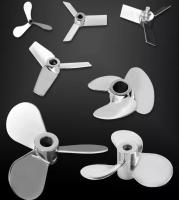 China SUS304 Spiral Three Blade Propeller Wide Blade For Liquid With Suspended Solids for sale