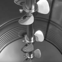 China SUS304 Spiral Three Blade Propeller Wide Blade For Liquid With Suspended Solids for sale
