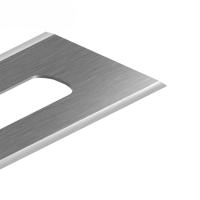 China 57x19x0.4mm Tungsten Carbide Blade Double Edges Industrial Slotted Cutter For Film Cutting for sale