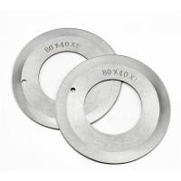 China 80X40X1mm HSS Industrial Round Knife Blade For Cutting Leather for sale