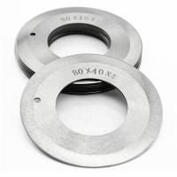 China 80X40X1mm HSS Industrial Round Knife Blade For Cutting Leather for sale