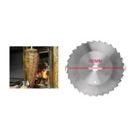 China Food Stainless Steel 100mm Meat Cutting Machine Round Knife / Blades for sale