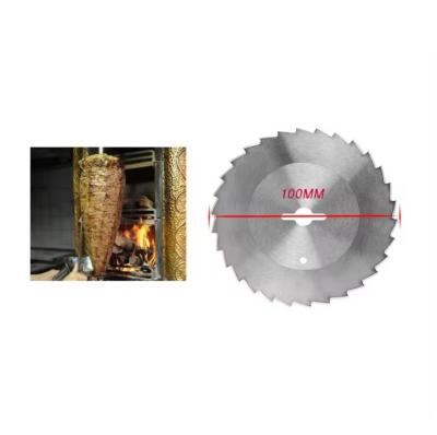 China Food Stainless Steel 100mm Meat Cutting Machine Round Knife / Blades for sale
